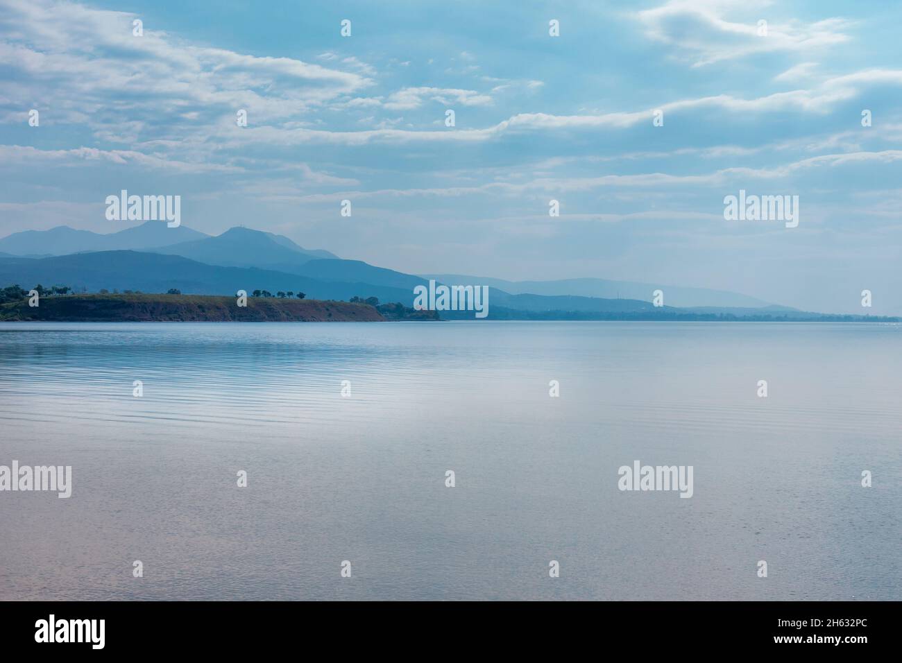 the ocean in greece Stock Photo - Alamy