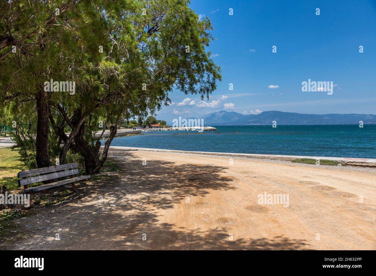 the ocean in greece Stock Photo - Alamy