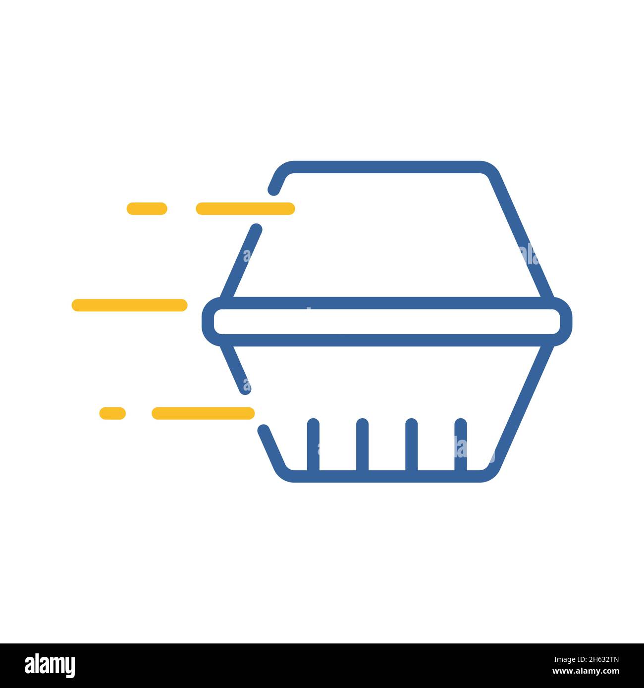Food box vector isolated icon. Delivery sign. Graph symbol for cooking ...