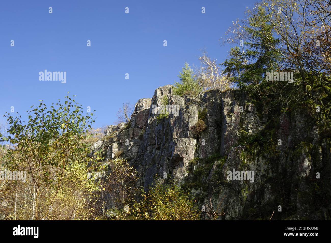Mannfelsen rock formation (former quartzite stone quarrel pit for the ...
