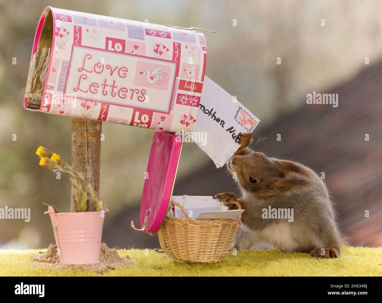 Postman holding a letter hi-res stock photography and images - Alamy