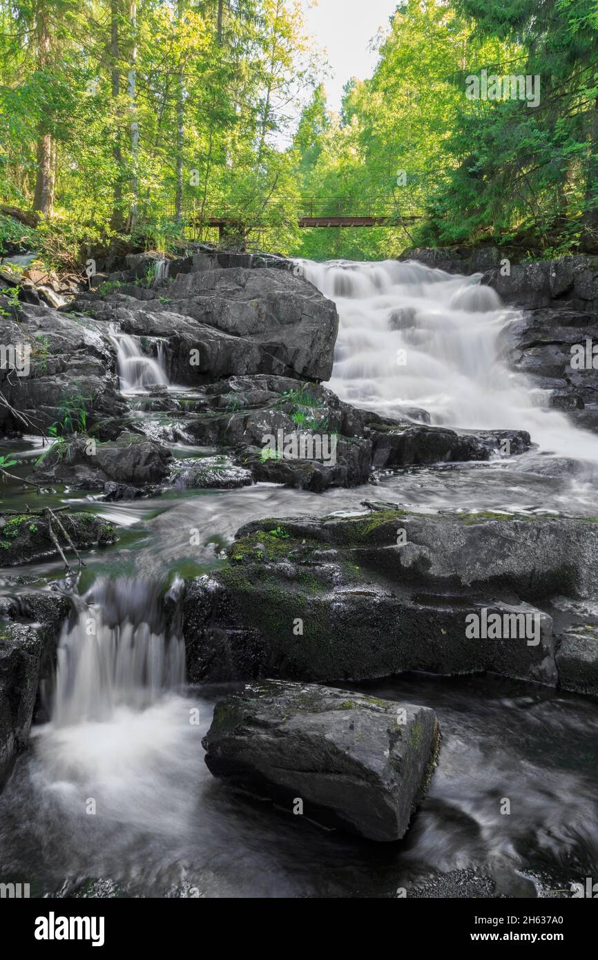 Waterfall with bridge hi-res stock photography and images - Alamy