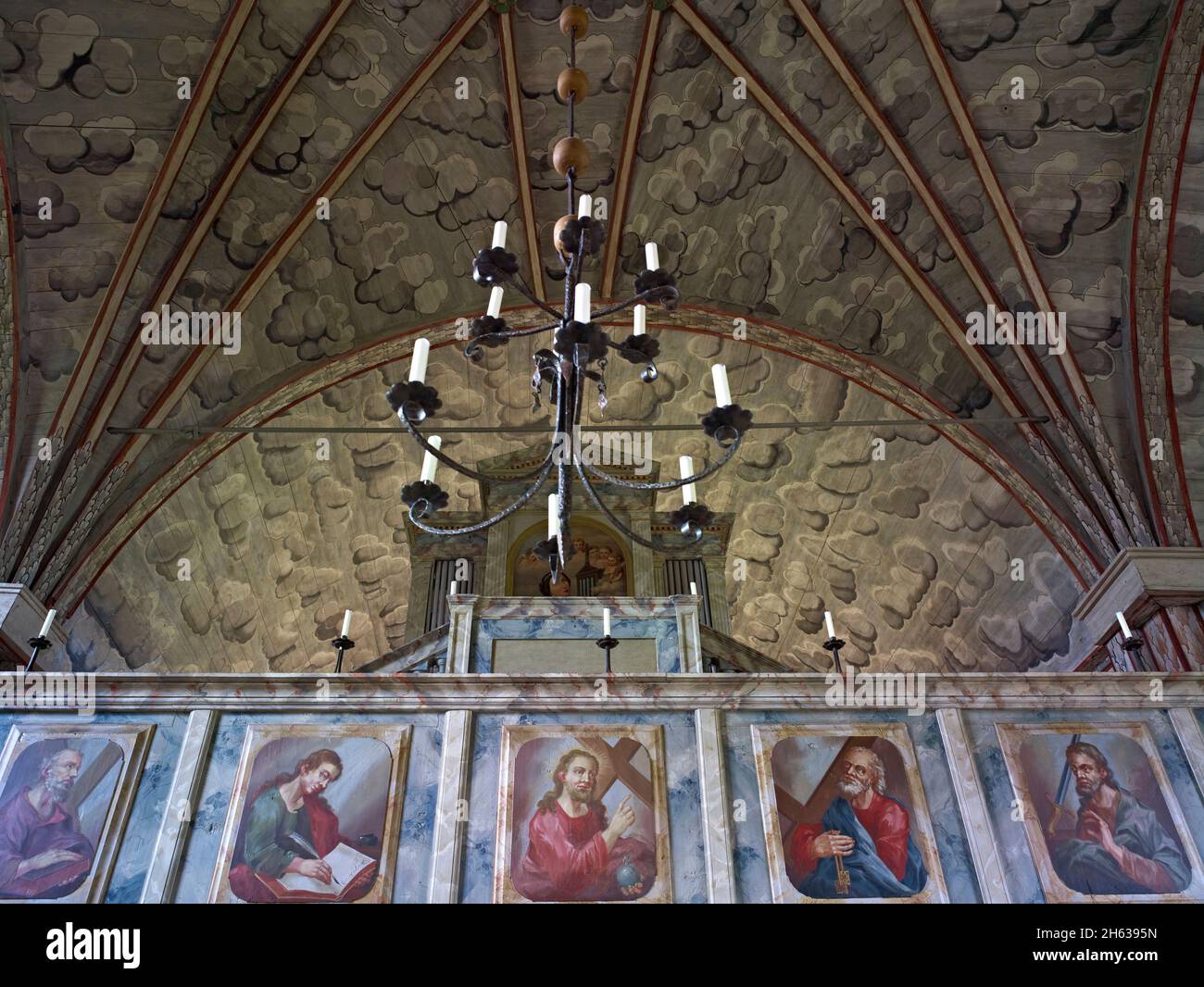 europe,sweden,jämtland province,härjedalen,interior view of the old ...