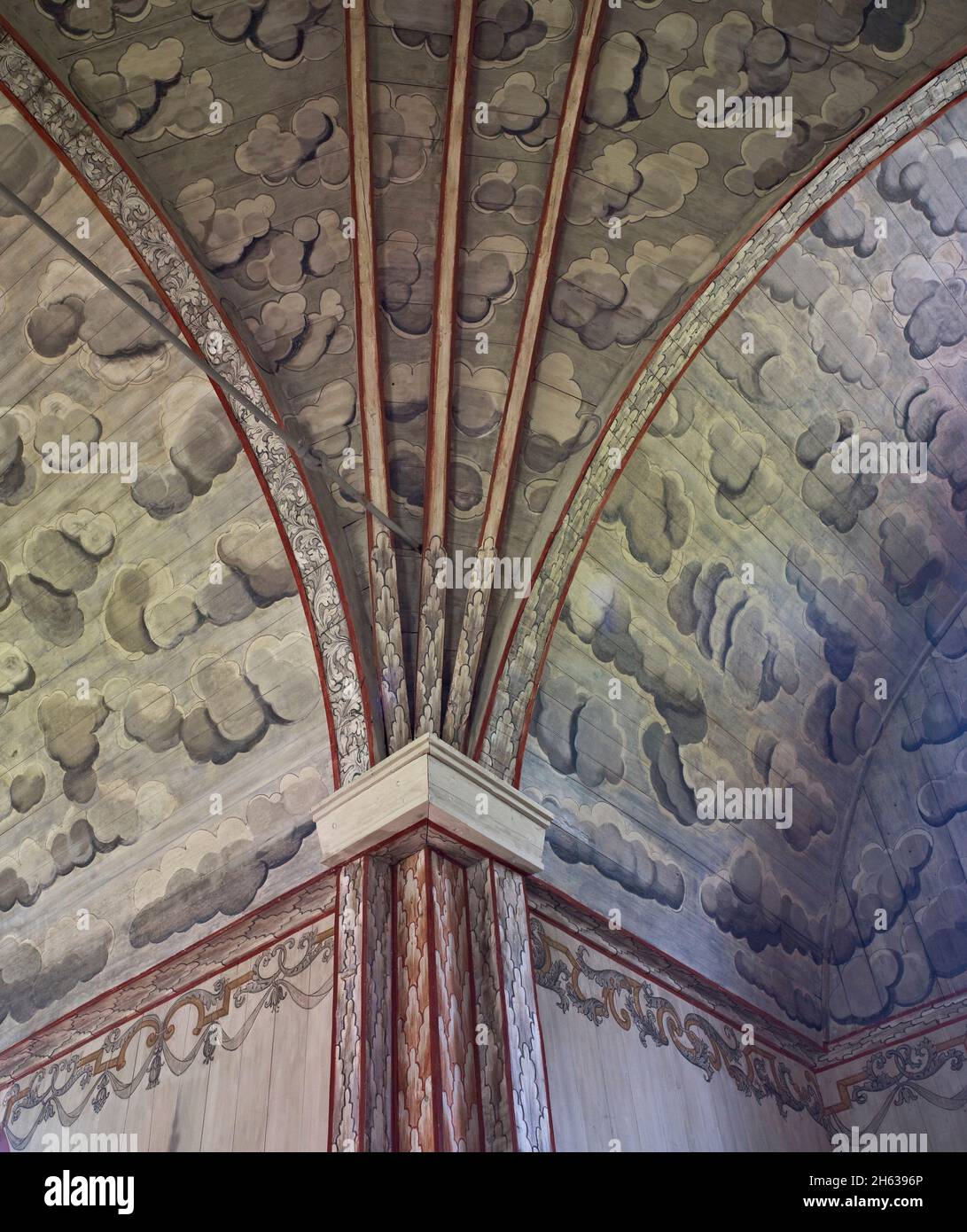 europe,sweden,jämtland province,härjedalen,interior view of the old ...