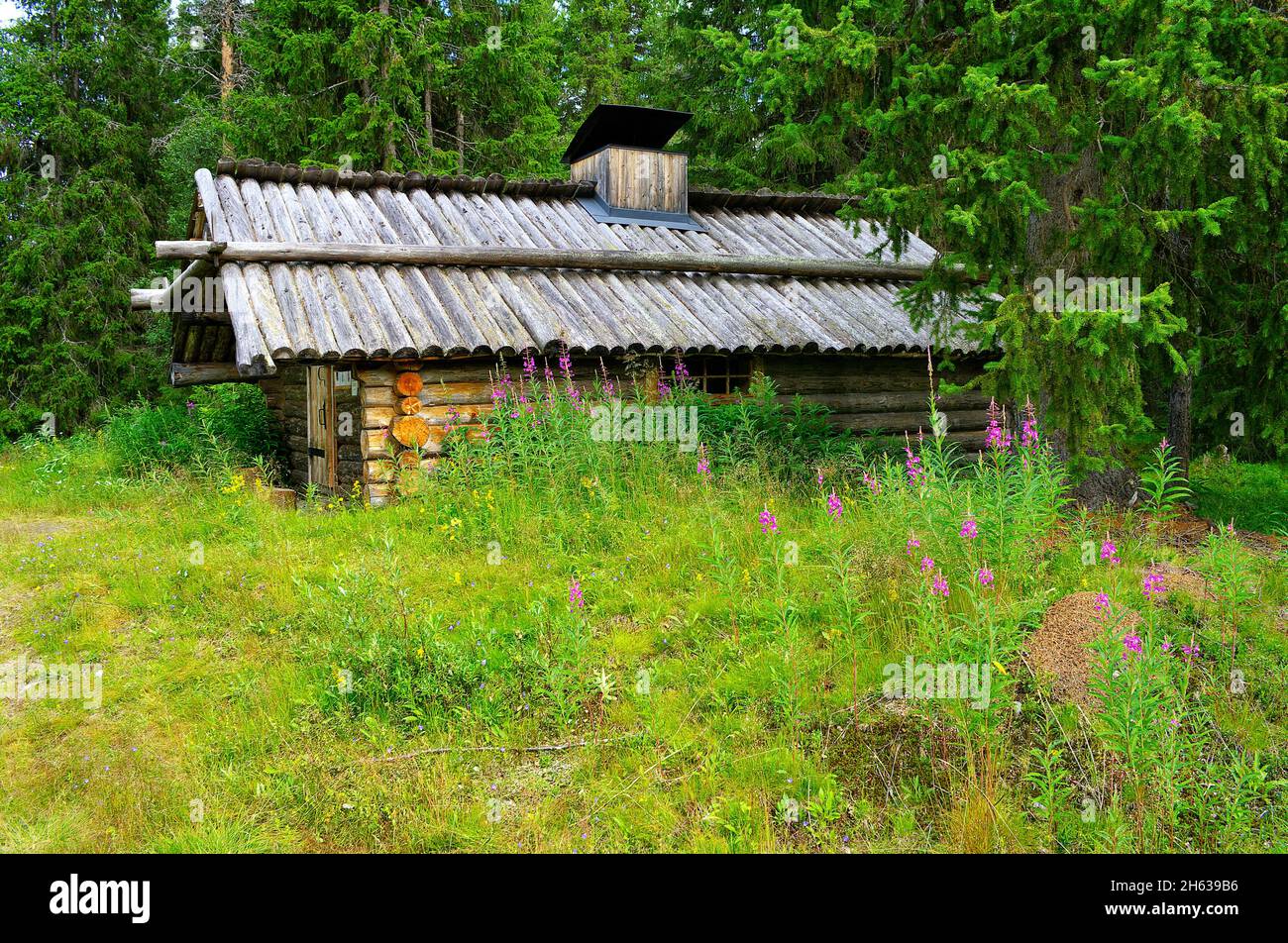 Pilgrims hut on the old pilgrimage route near vemdalen hi-res stock ...