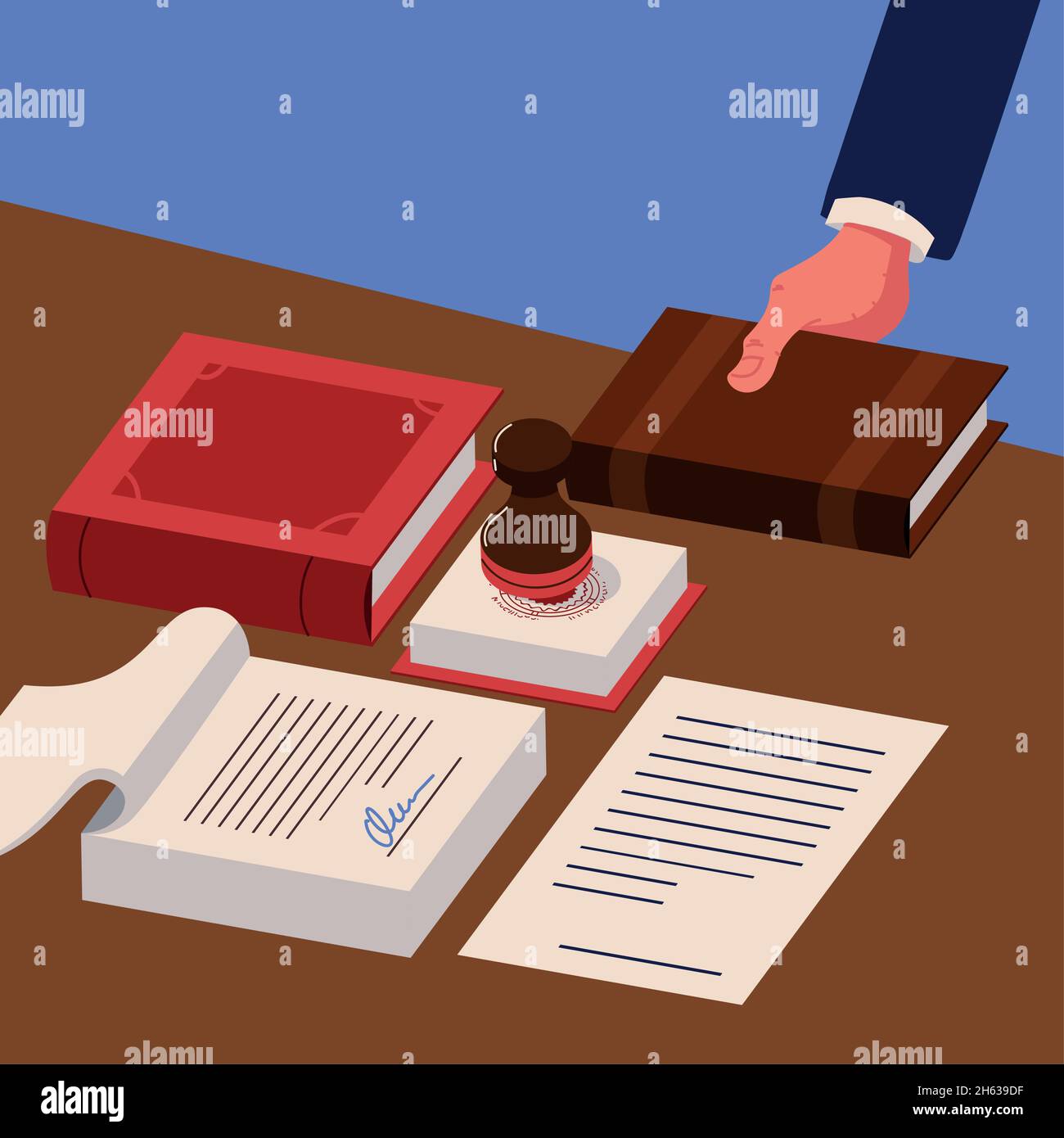 notary services paperwork Stock Vector Image & Art - Alamy