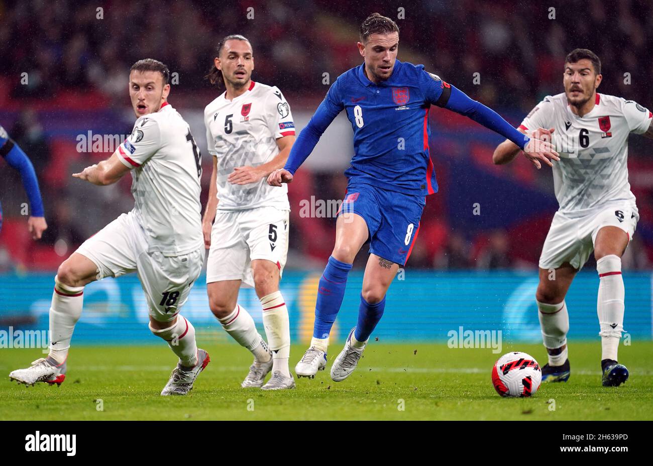 England's Jordan Henderson in action during the FIFA World Cup ...