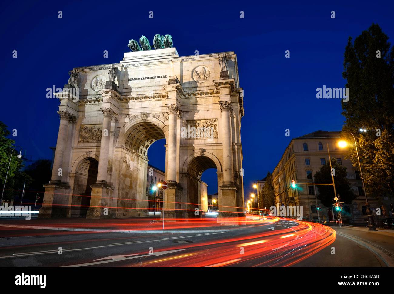 Leopoldstrasse street munich germany hi-res stock photography and ...