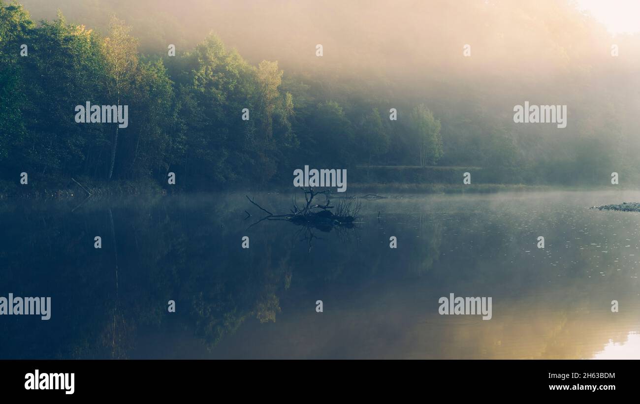 Morning mood over the rursee hi-res stock photography and images - Alamy