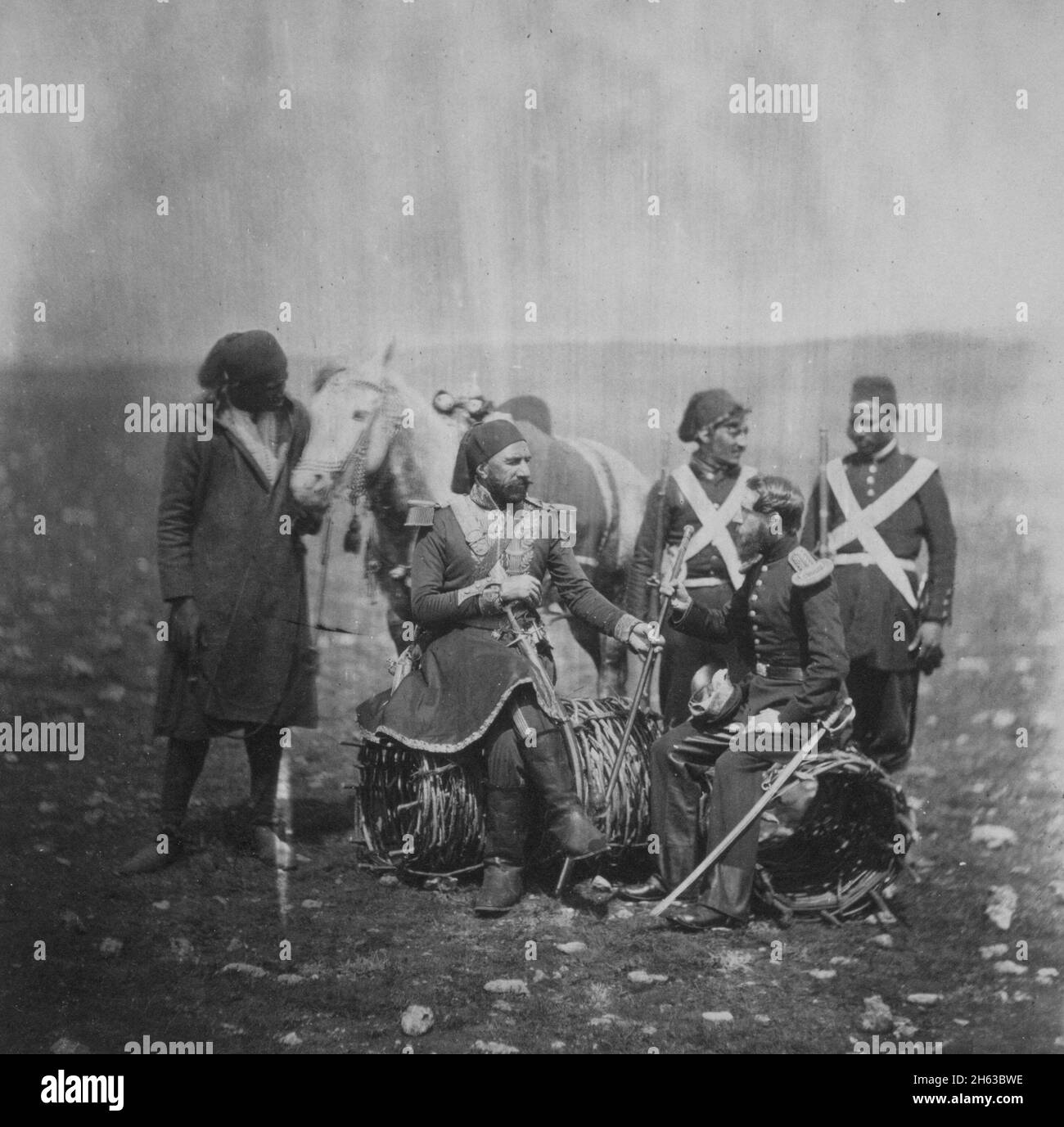 Crimean War Photos: Ismail Pacha & Mr. Thompson of the Commissariat ca ...