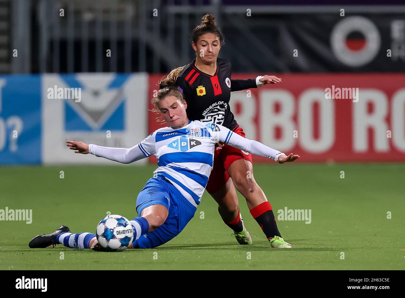 ROTTERDAM, NETHERLANDS - NOVEMBER 12: Marit Auee of Pec Zwolle and ...