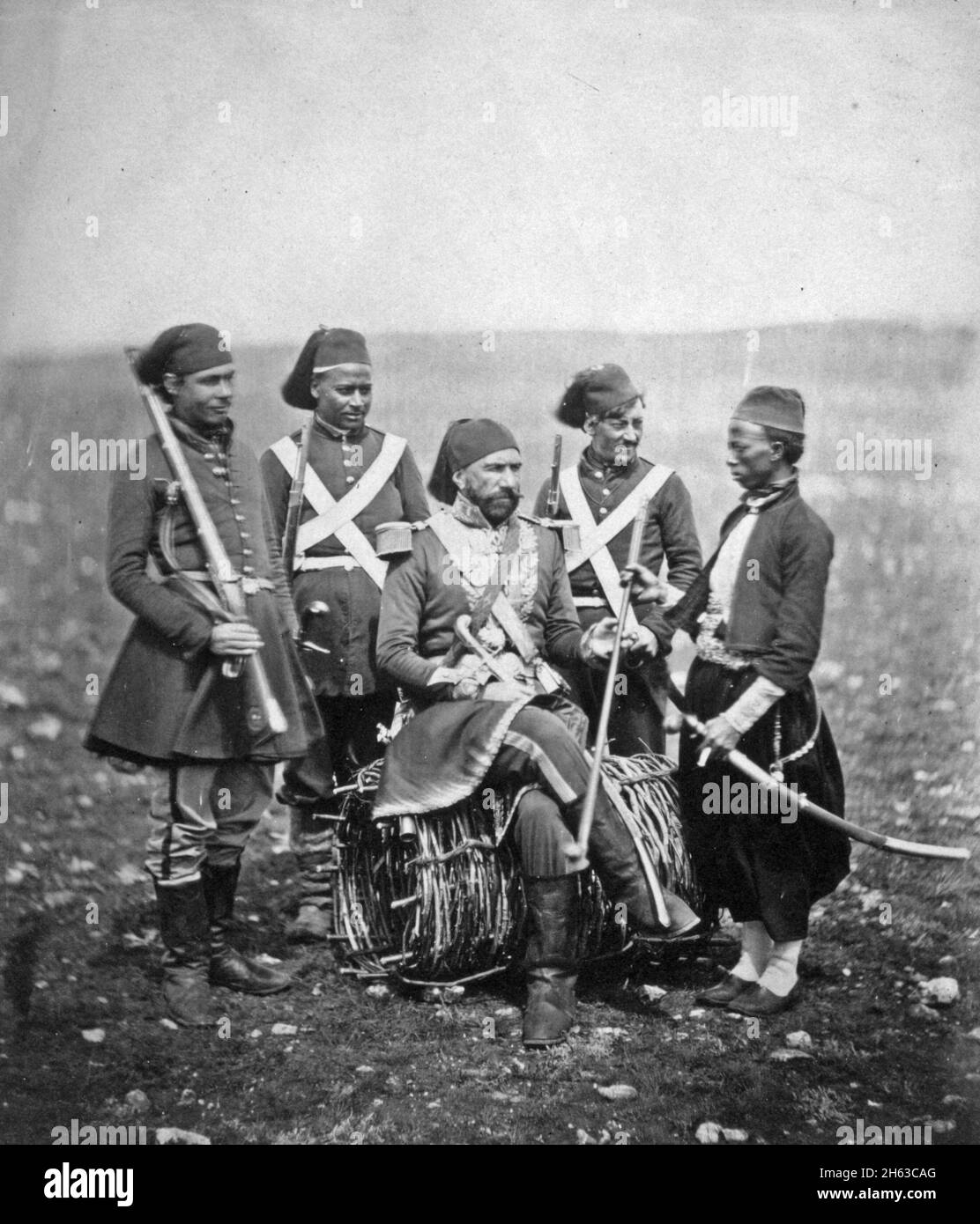 Crimean War Photos: Ismail Pacha ordering his chibouque ca. 1855 Stock ...