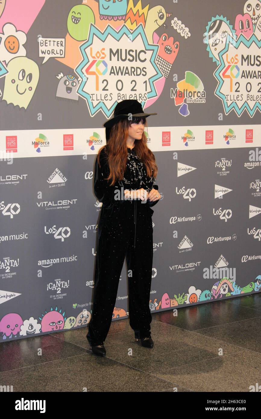 Palma Mallorca, Spain. 12th Nov, 2021. Singer Vanessa Martin at ...