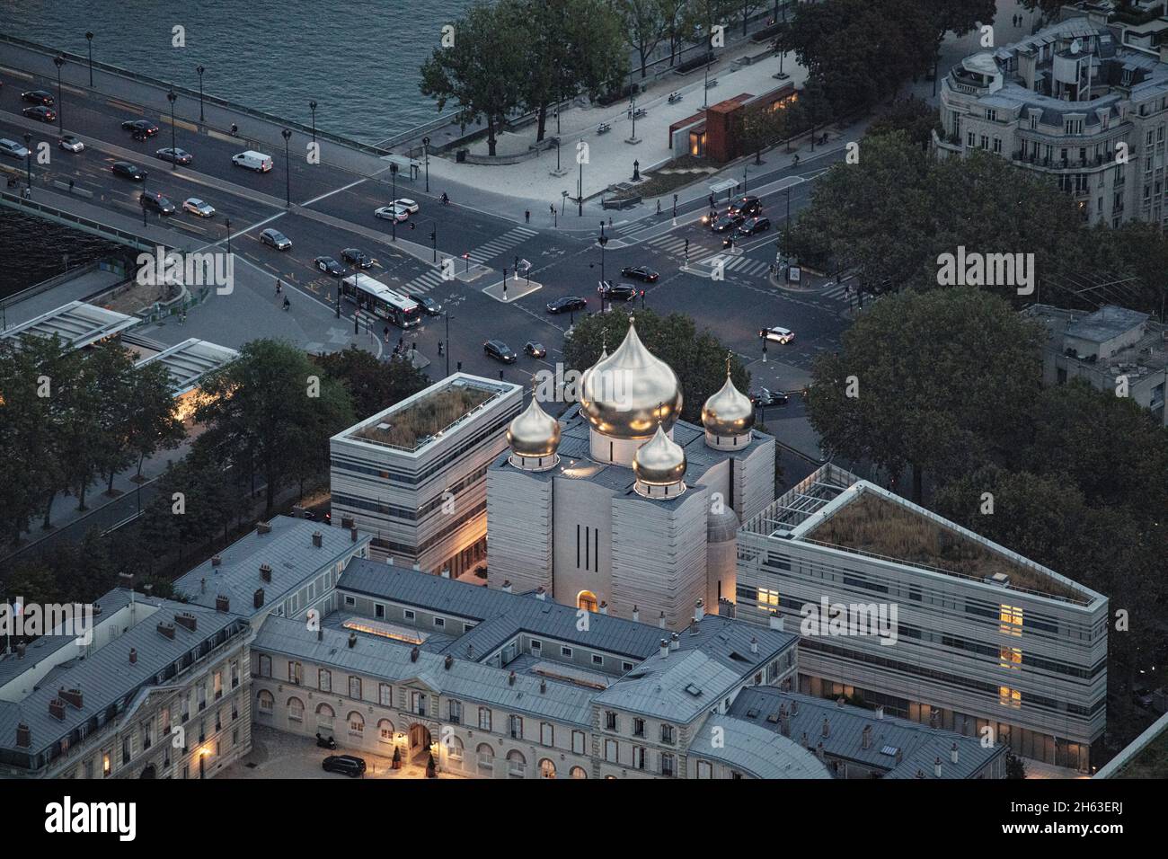 france,paris,night,view from eiffel tower Stock Photo - Alamy