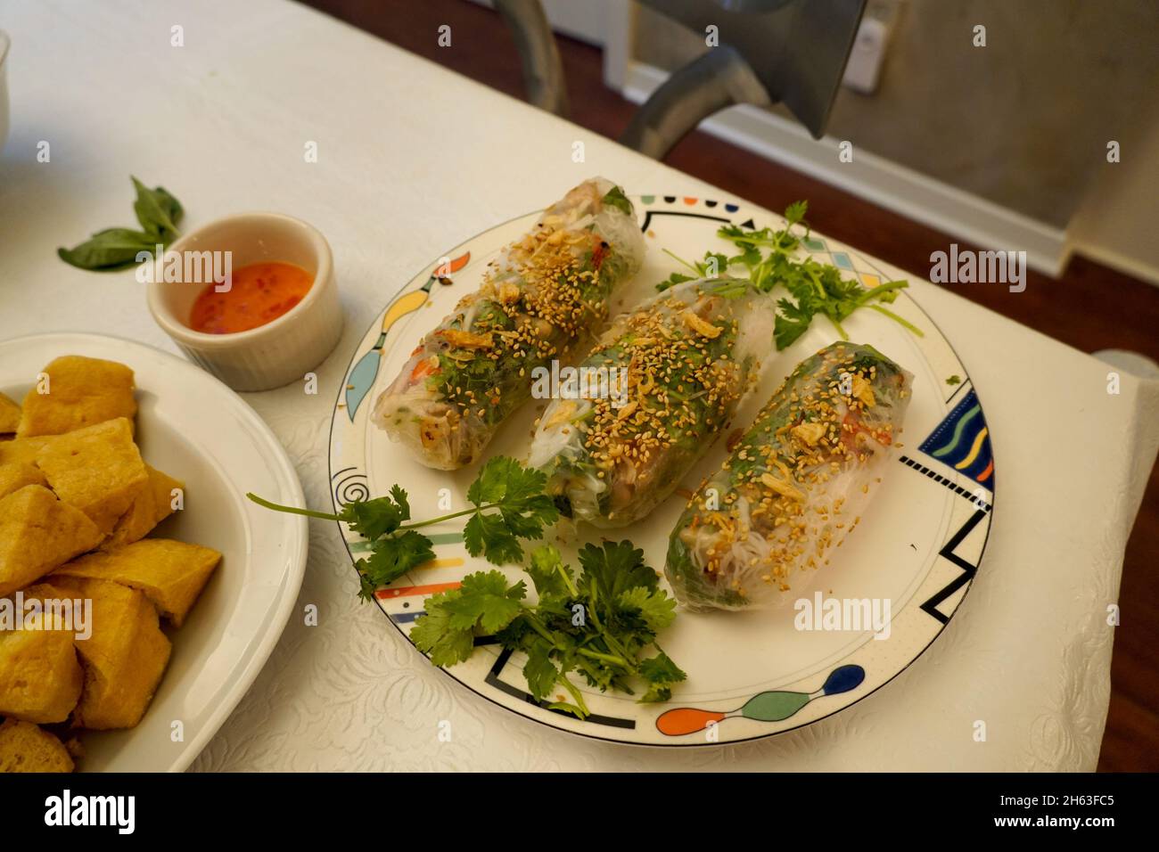 Chinese Cuisine hot pot (hotpot) along with various vegetables and ...