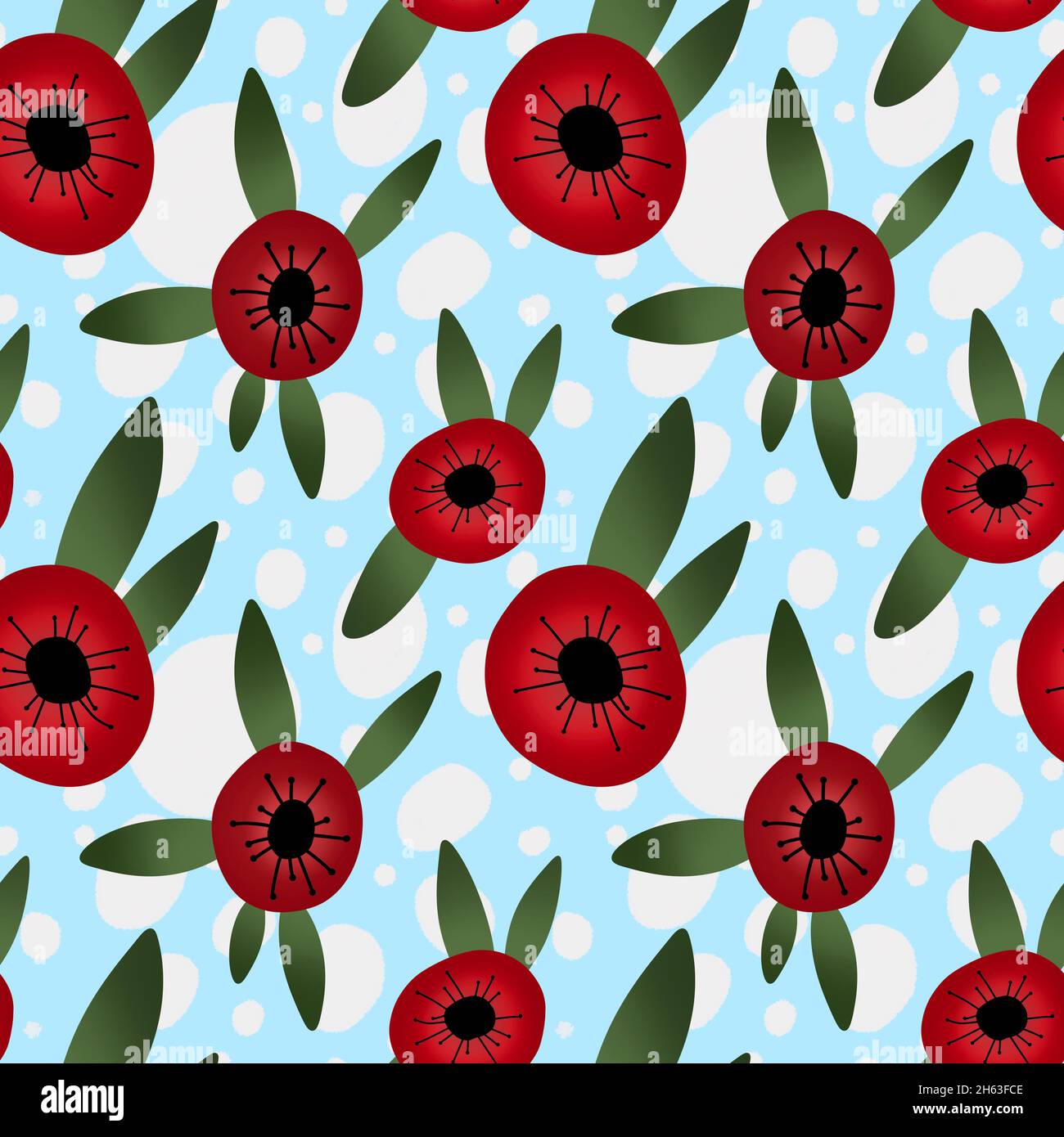 Poppy seamless pattern for wallpaper and fabrics and textiles and ...