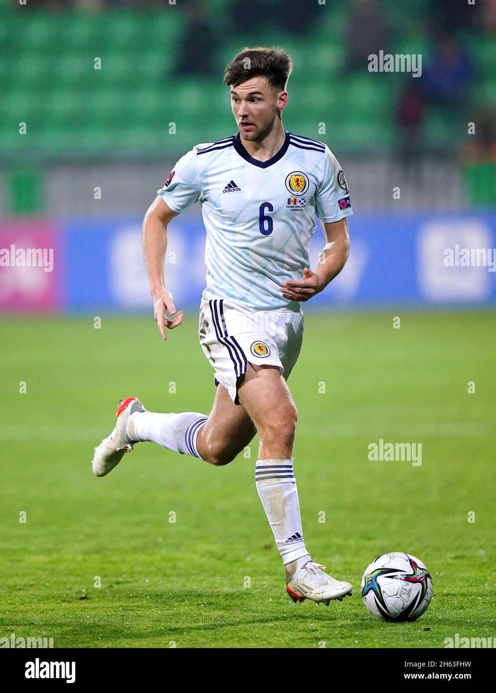 Scotland's Kieran Tierney during the FIFA World Cup Qualifying match at ...