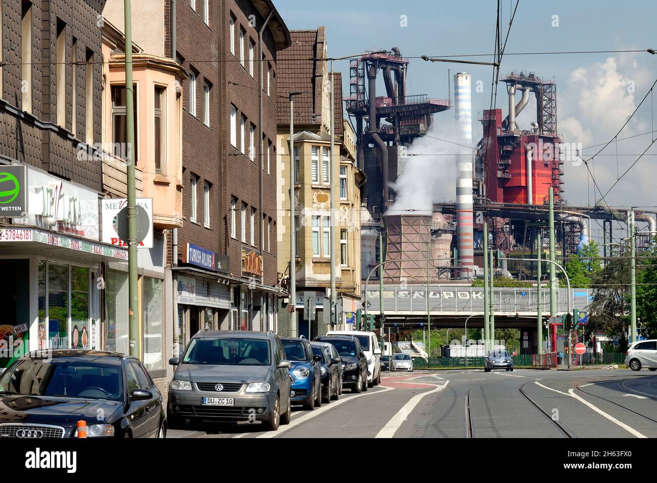 Blast furnaces 8 and 9 in the beeck district hi-res stock photography ...