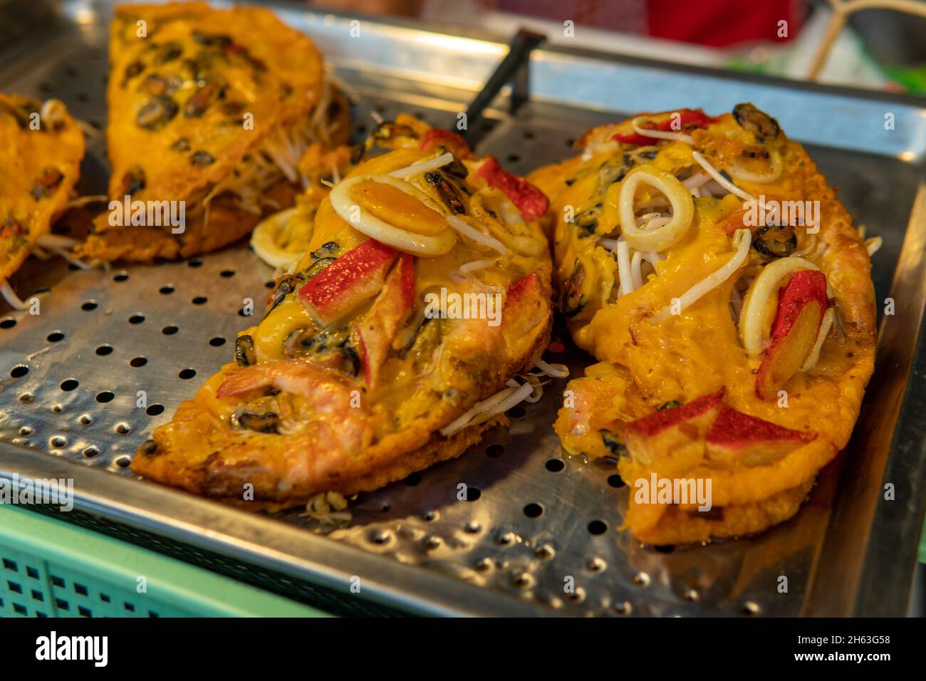 various street food being sold in Northern Thailand street market Stock ...