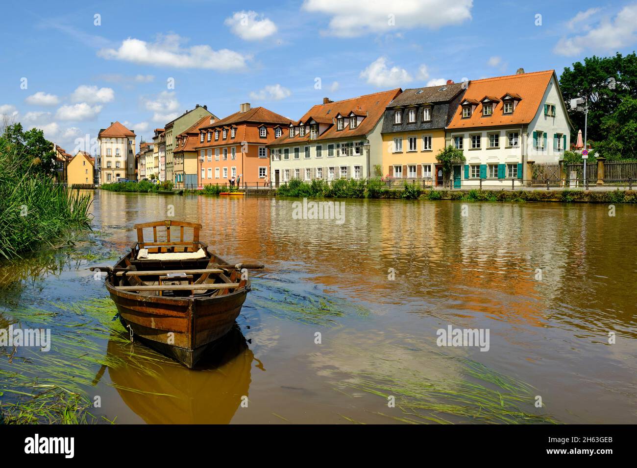 on the regnitz in the unesco world heritage city of bamberg,upper ...
