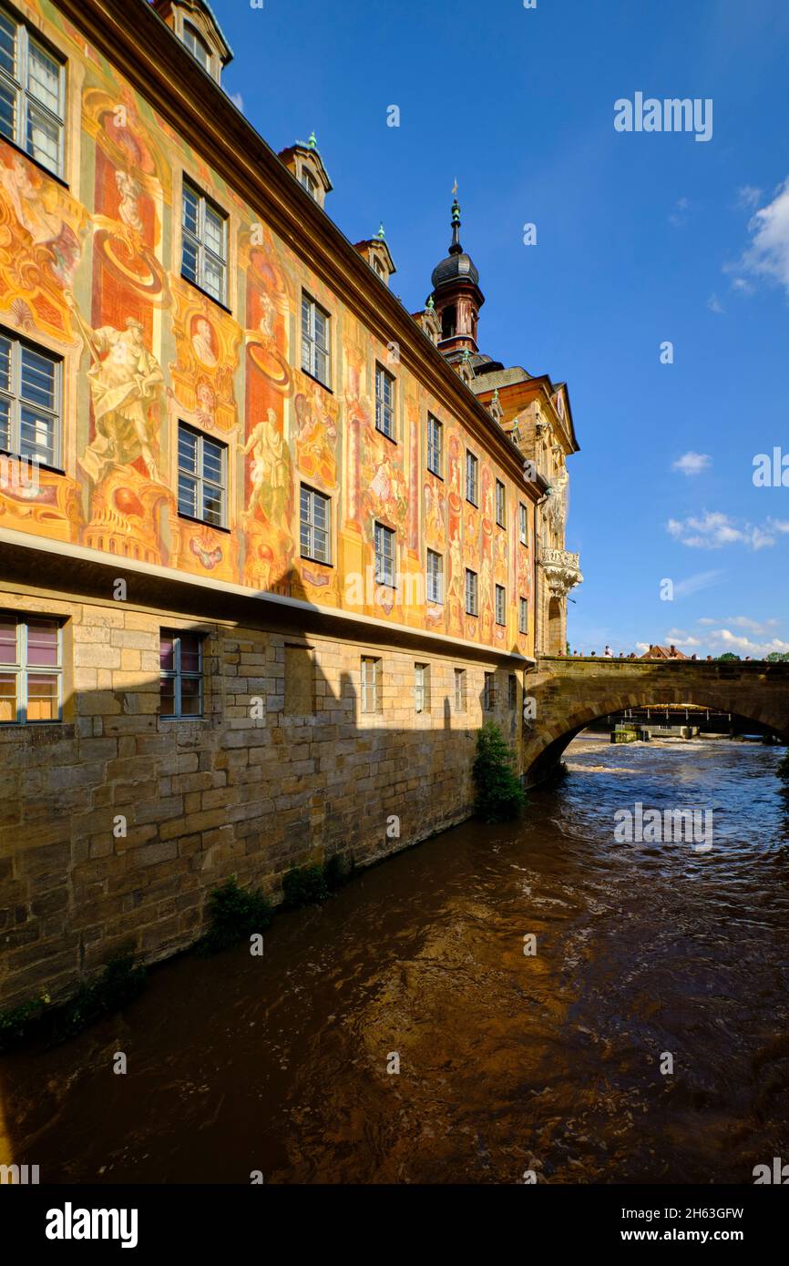 old town hall in the unesco world heritage city of bamberg,upper ...