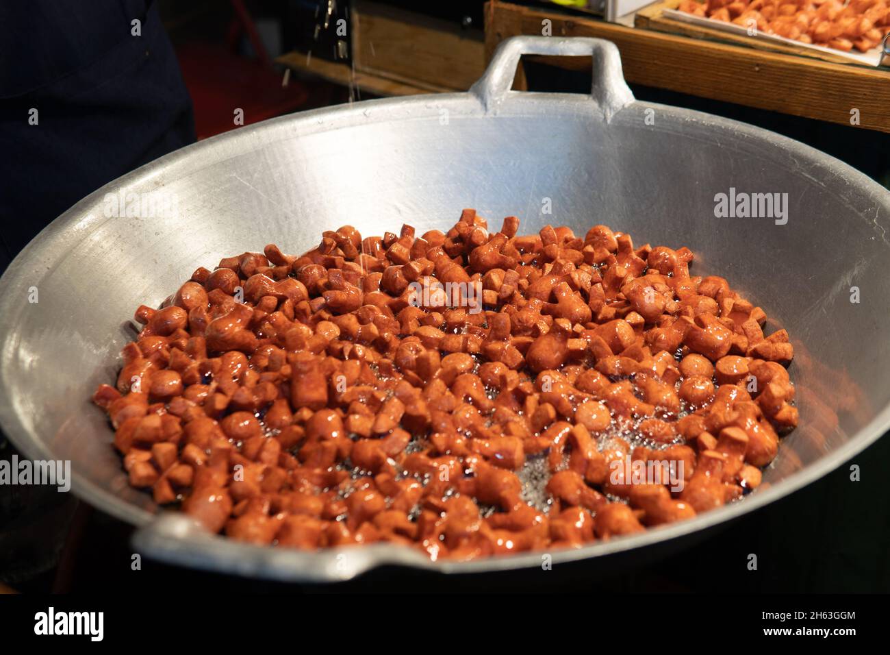 various street food being sold in Northern Thailand street market Stock ...