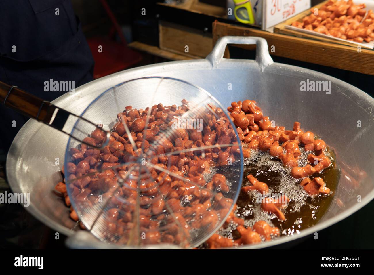 various street food being sold in Northern Thailand street market Stock ...