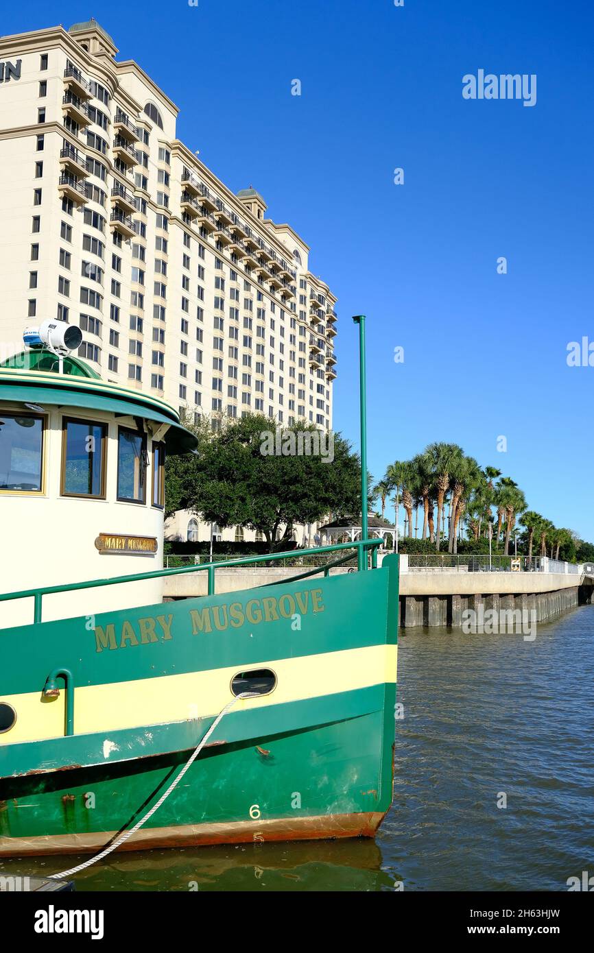 Mary Musgrove Ferry at Westin Stock Photo - Alamy