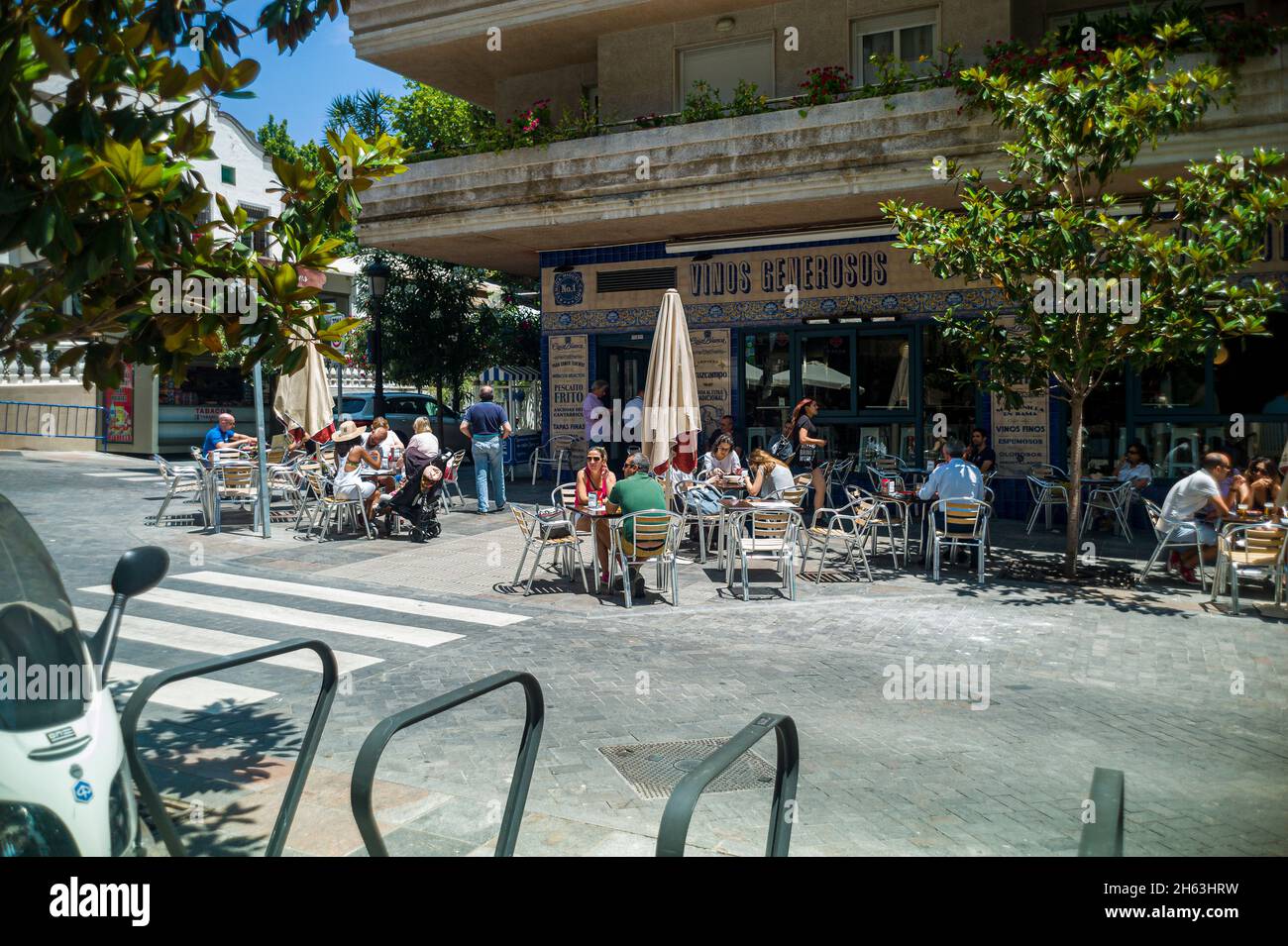 marbella,spain: street photography in thel old town with spanish ...