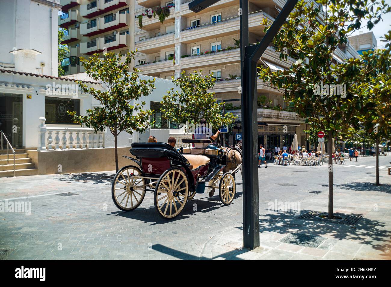 marbella,spain: street photography in thel old town with spanish ...