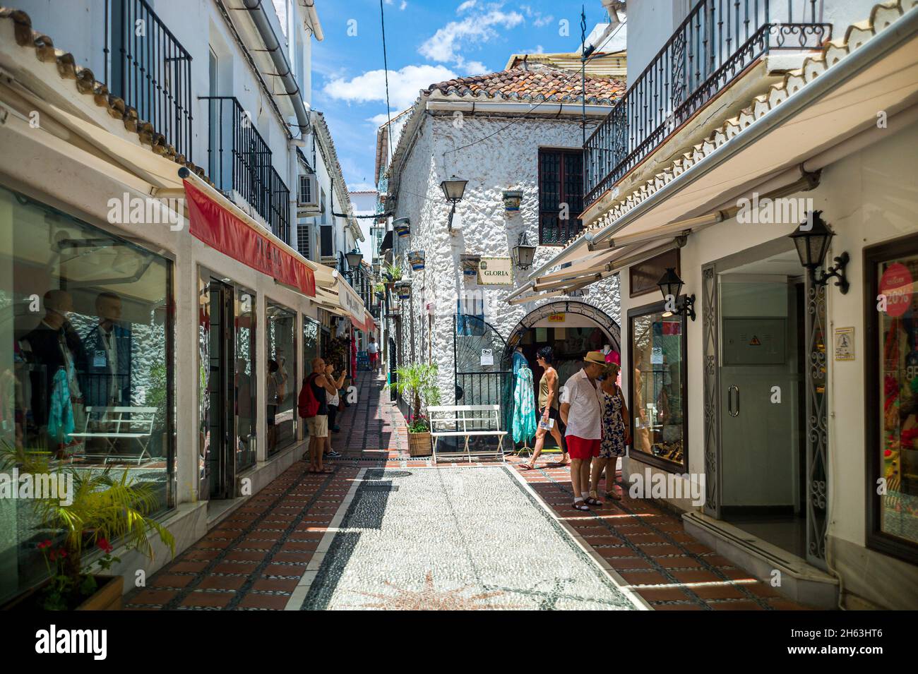 marbella,spain: street photography in thel old town with spanish ...