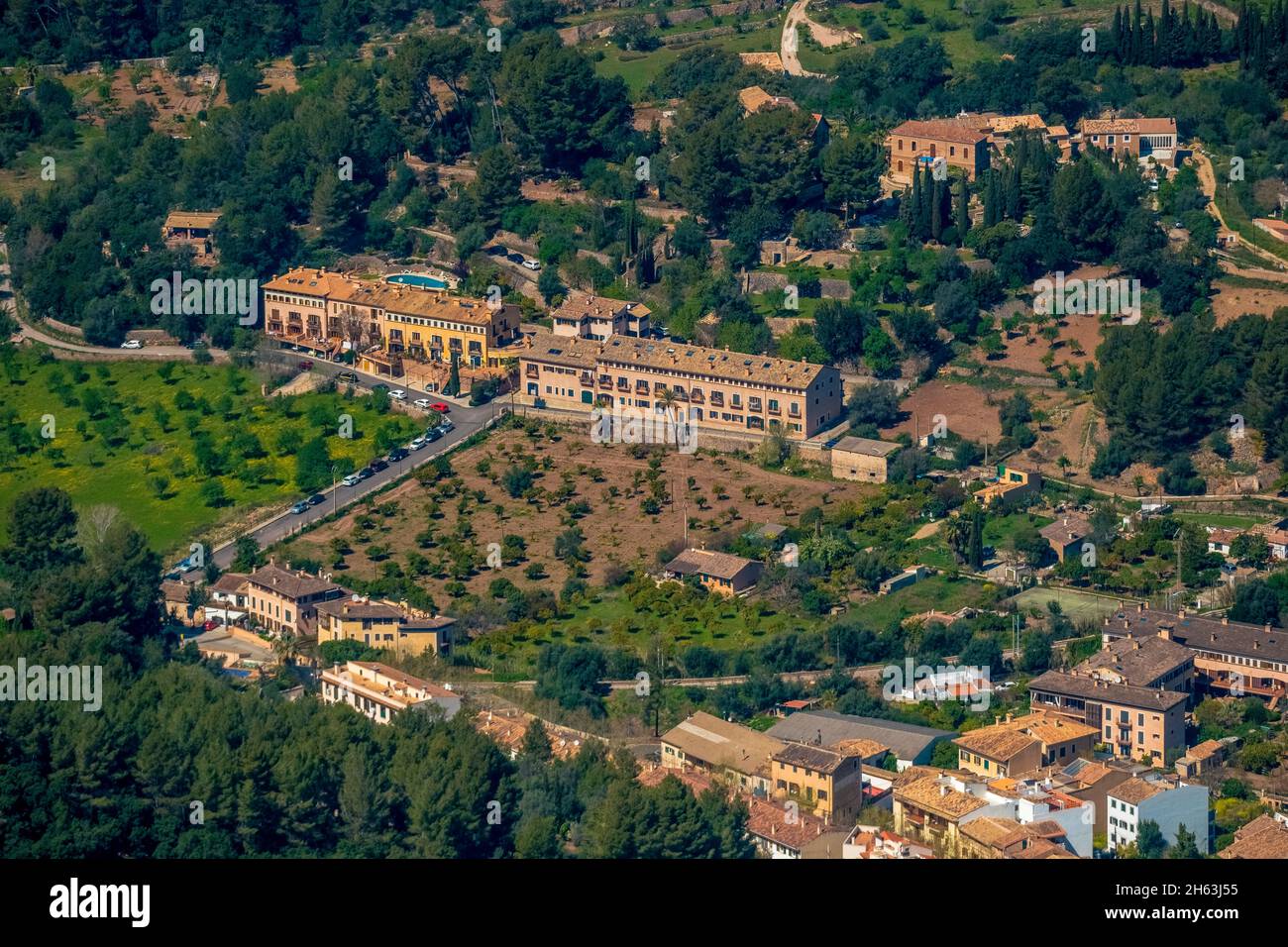 aerial view,pla de na tesa,cabaneta (sa),mallorca,balearic island ...