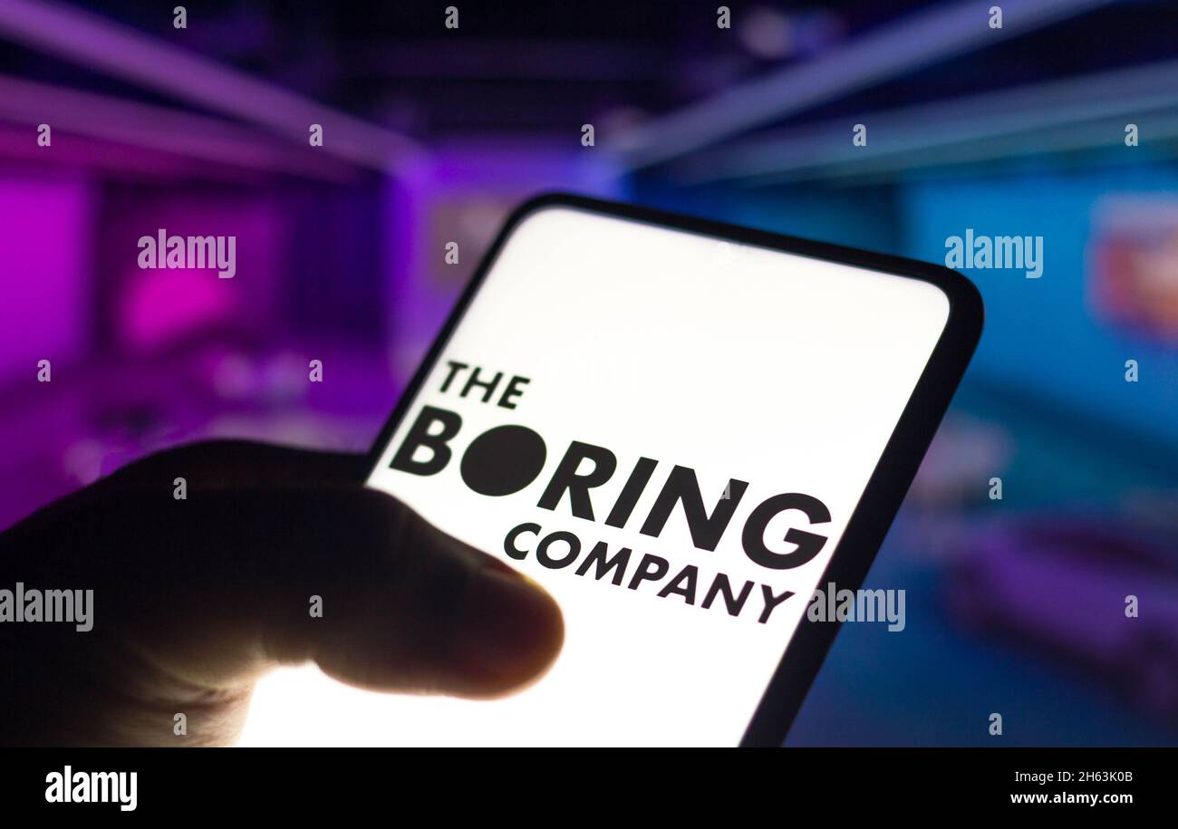 Brazil. 12th Nov, 2021. In this photo illustration The Boring Company ...