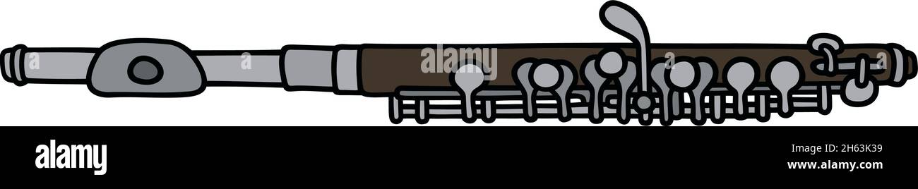 The vectorized hand drawing of a classic small fife Stock Vector Image ...