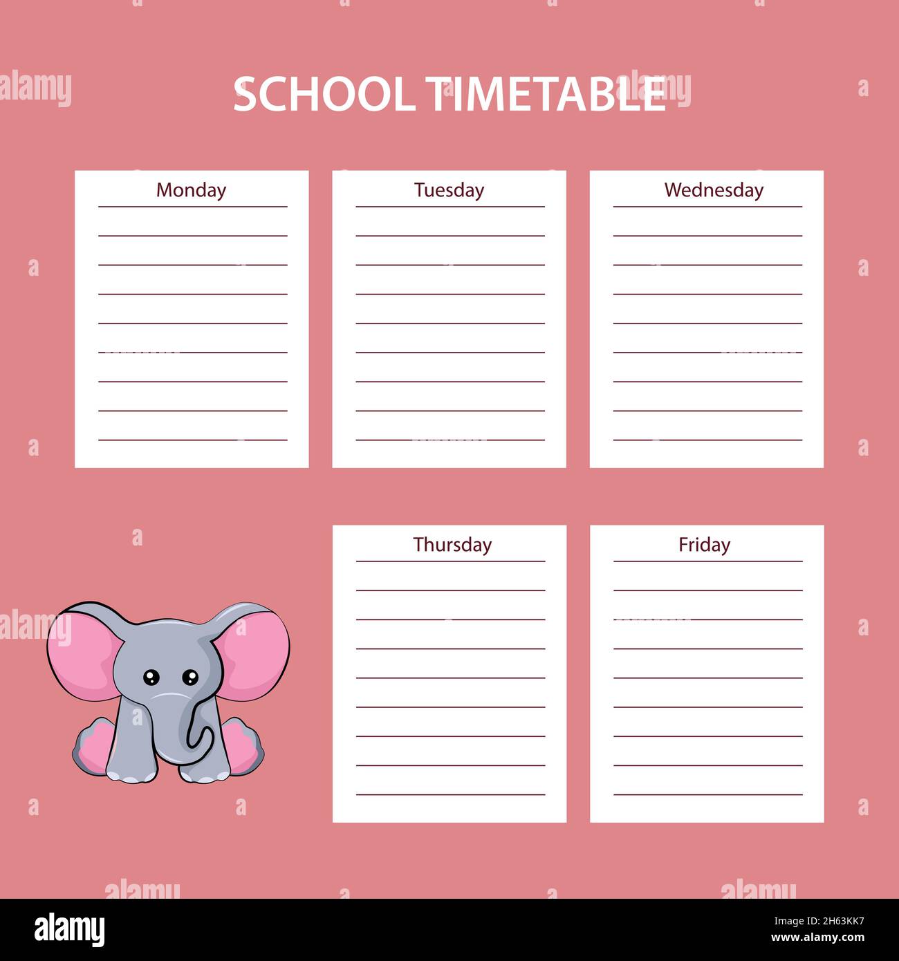 Elephant school children hi-res stock photography and images - Alamy