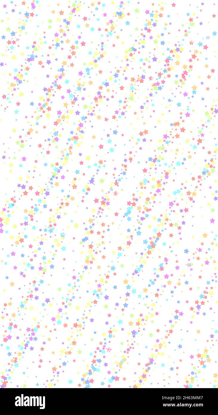 Festive resplendent confetti. Celebration stars. Colorful stars dense ...