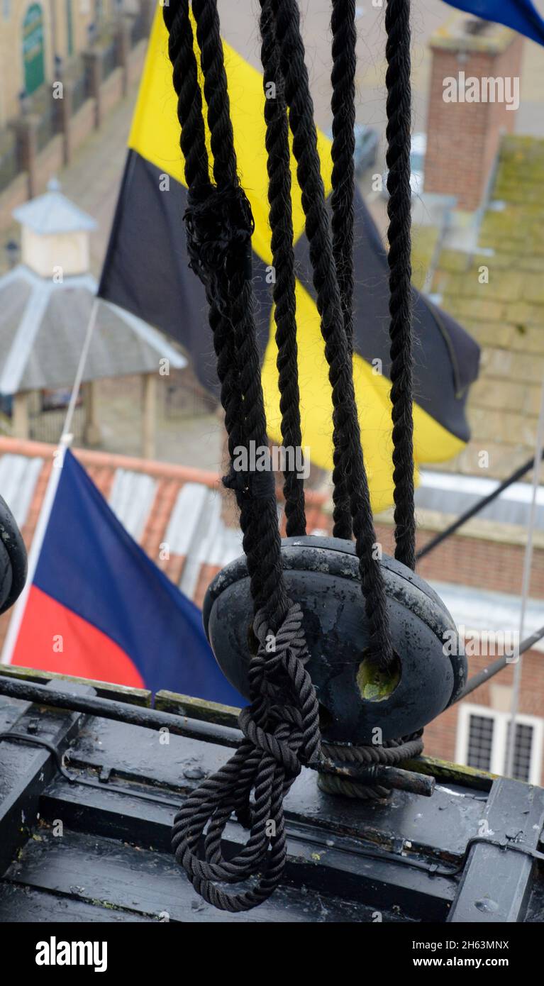 HMS Trincomalee, built in Bombay, India in 1817 she is now a museum ...