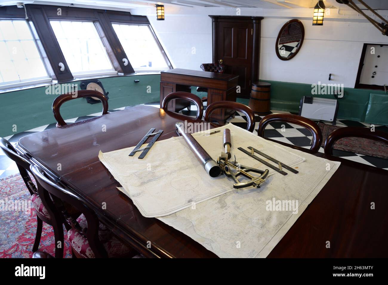 HMS Trincomalee, built in Bombay, India in 1817 she is now a museum ...