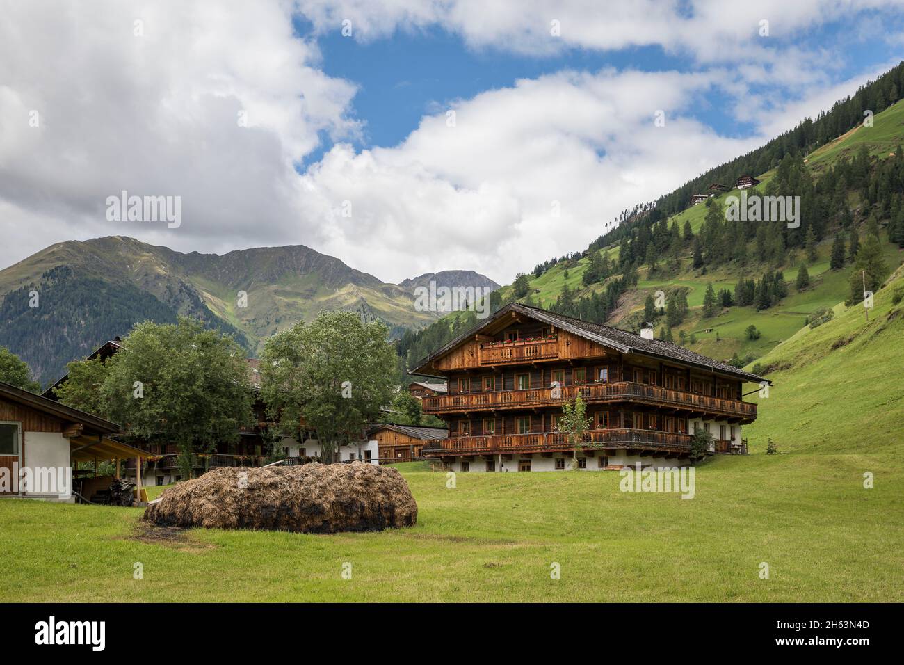 wooden house in innervillgraten,villgratental,east tyrol,lienz district ...