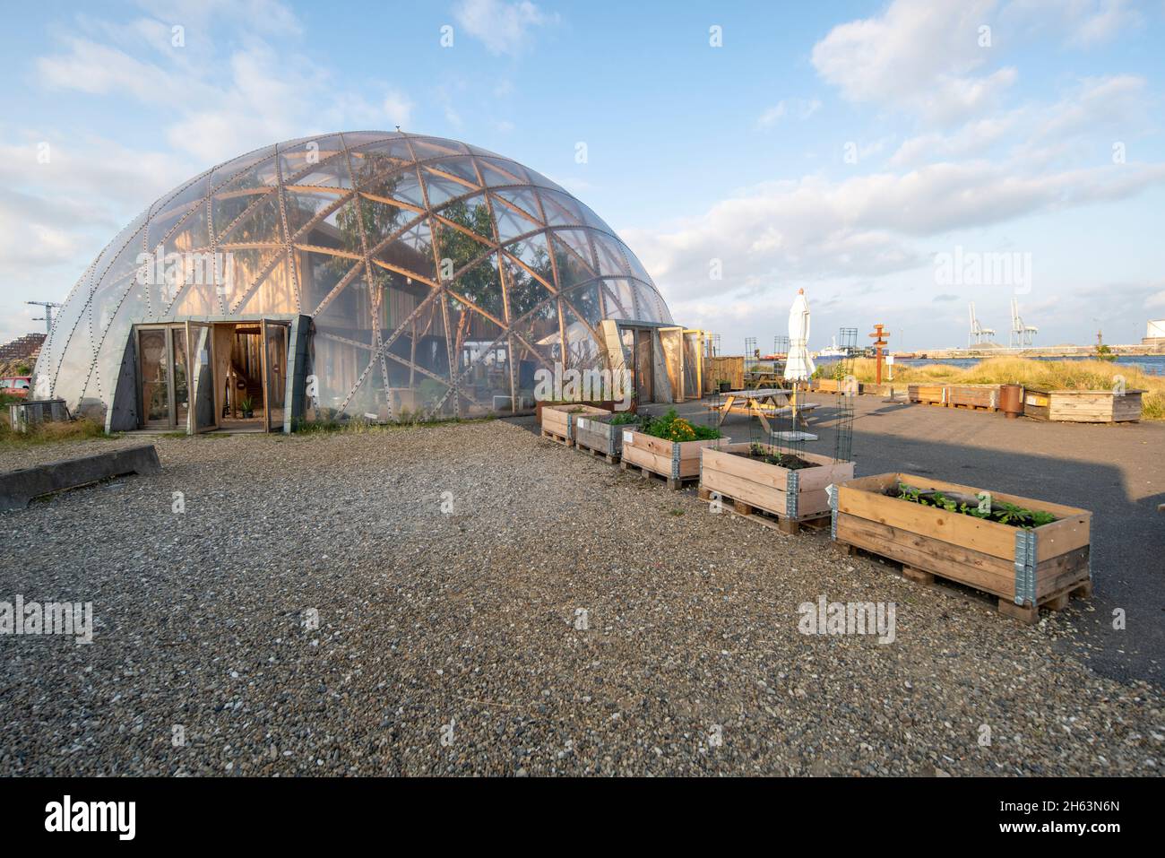 dome of vision,symbol of green architecture,aarhus,jutland,denmark ...
