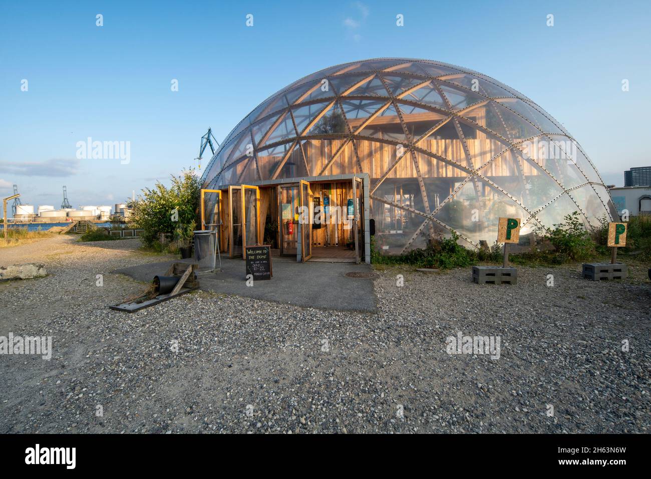 dome of vision,symbol of green architecture,aarhus,jutland,denmark ...