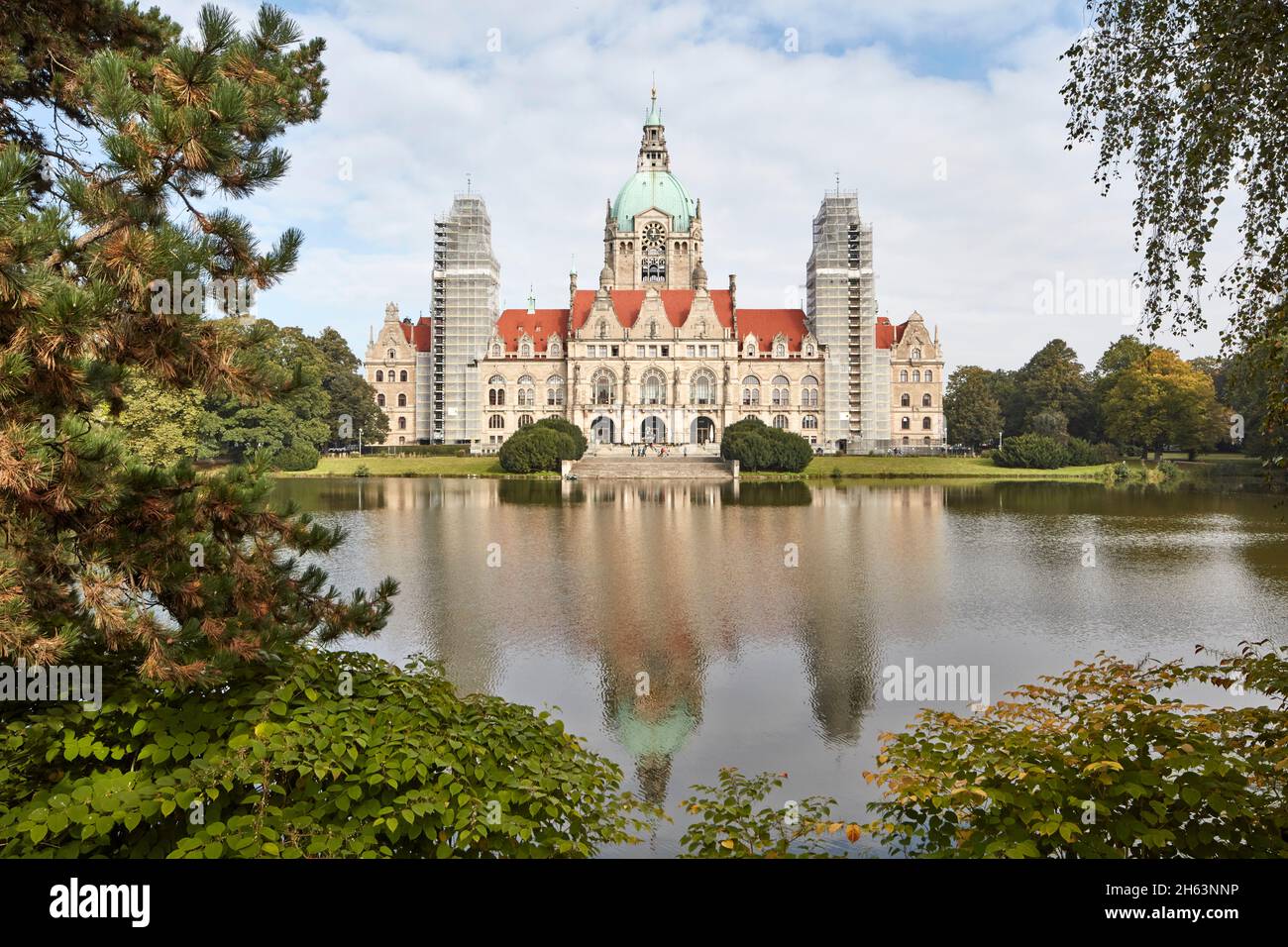 germany,lower saxony,hanover,new town hall Stock Photo - Alamy