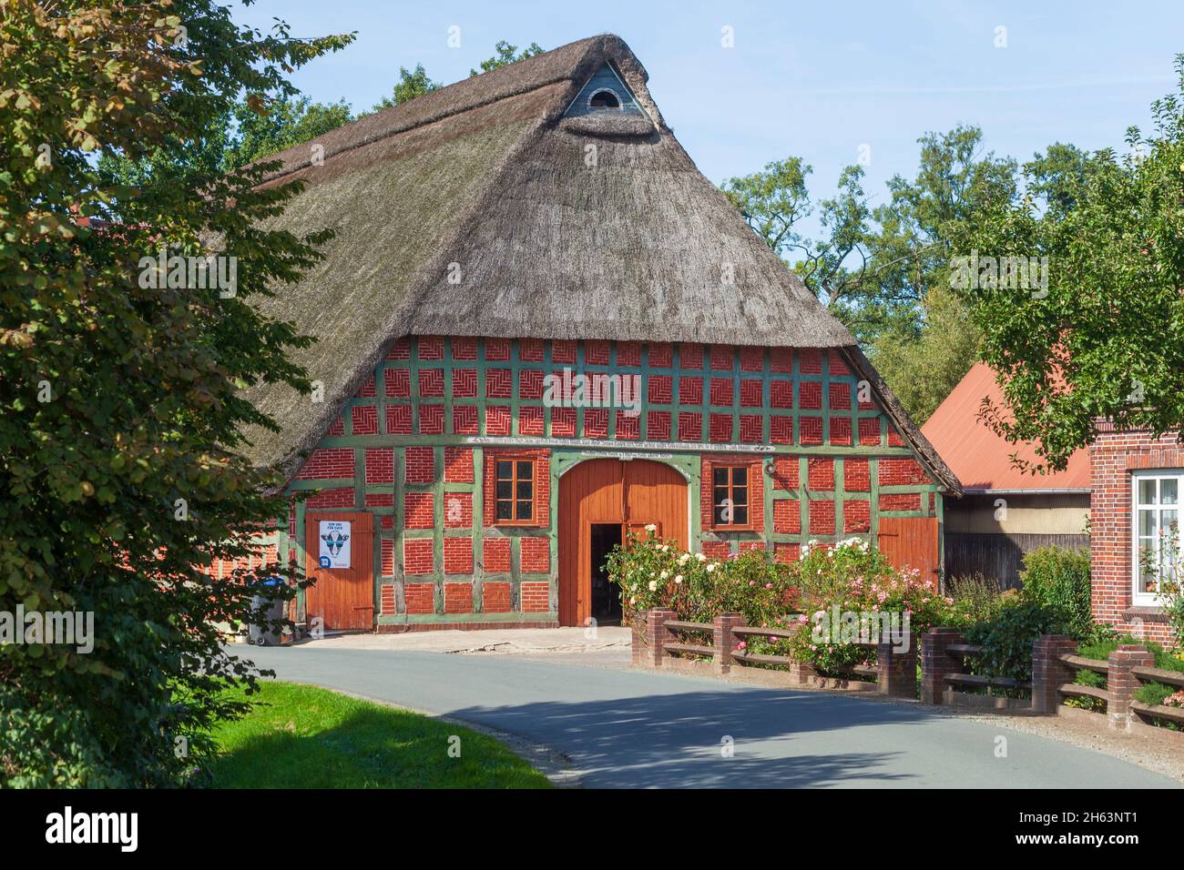 thatched farmhouse in the bremen blockland,bremen,germany,europe Stock ...