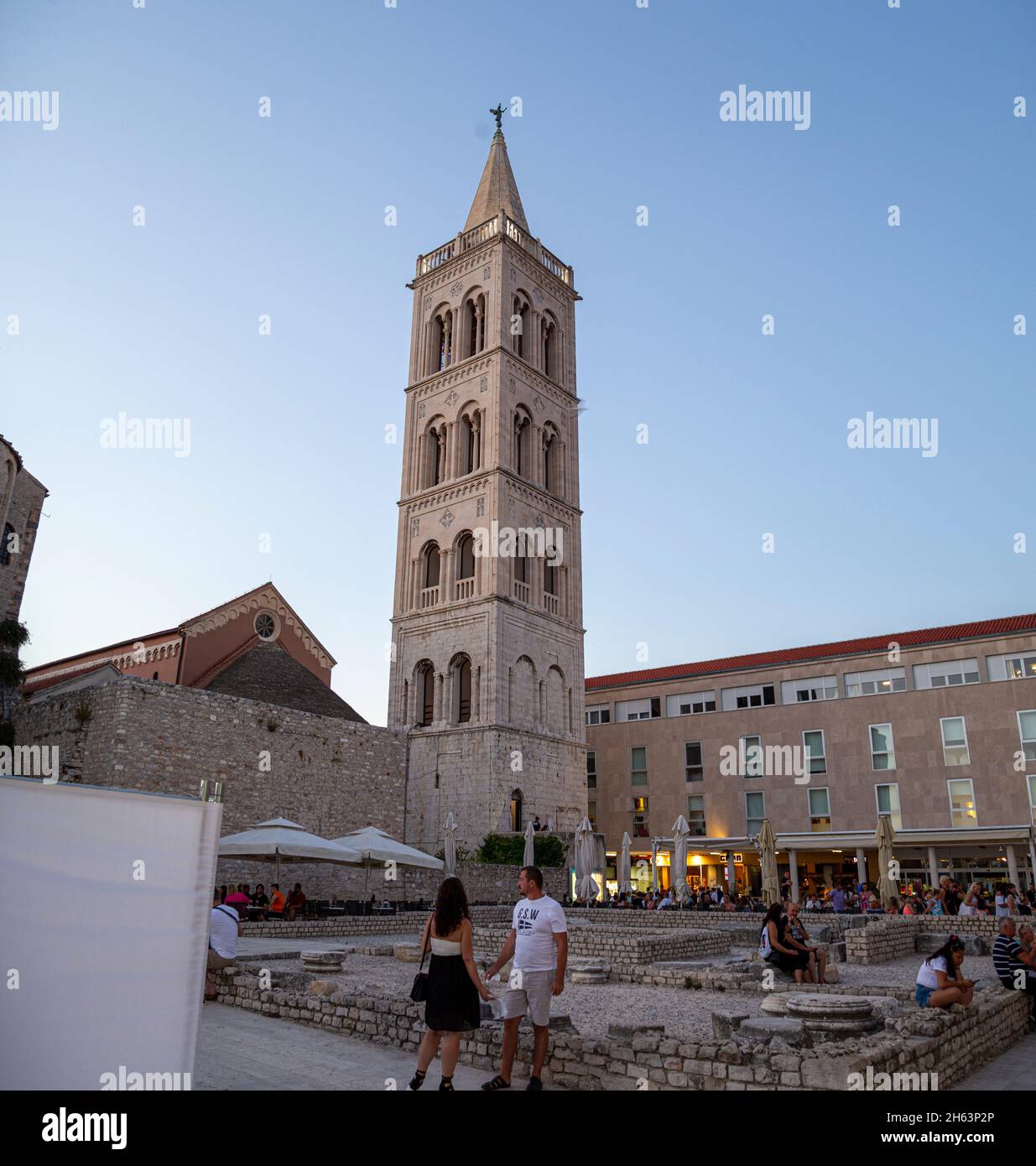 church of st. donat,a monumental building from the 9th century in zadar ...
