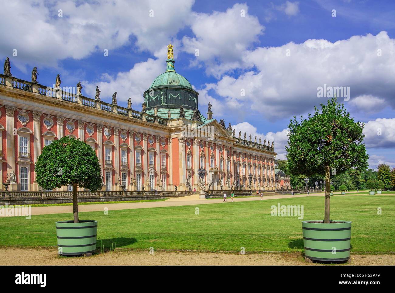 neues palais in the sanssouci palace park,potsdam,brandenburg,germany ...