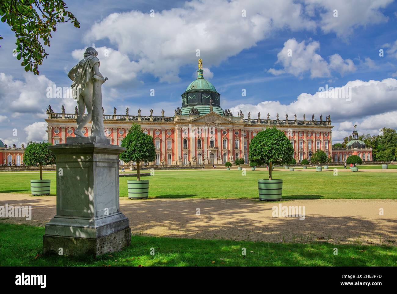 neues palais in the sanssouci palace park,potsdam,brandenburg,germany ...