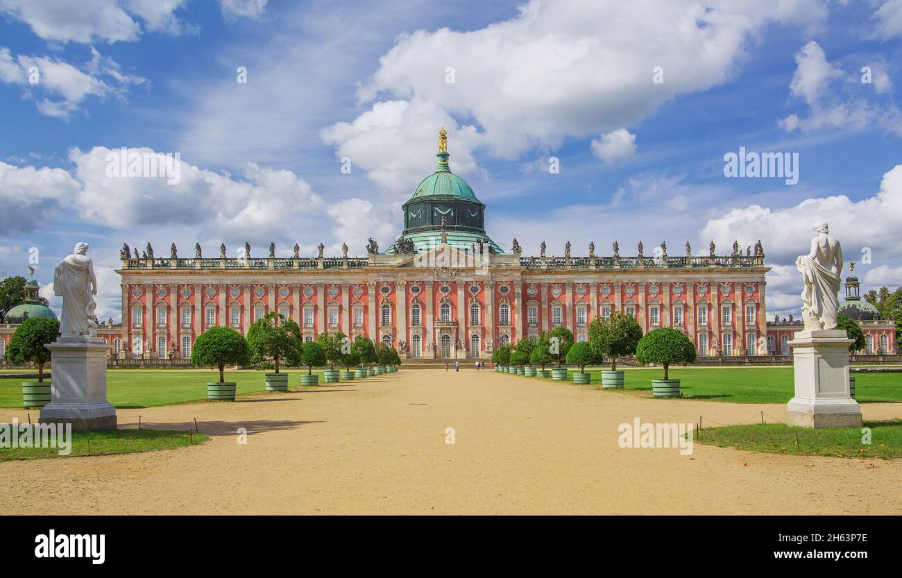 neues palais in the sanssouci palace park,potsdam,brandenburg,germany ...