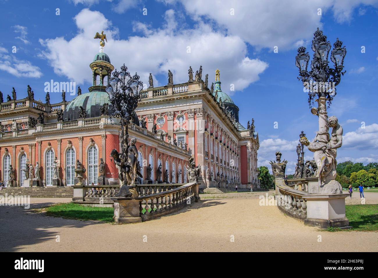 neues palais in the sanssouci palace park,potsdam,brandenburg,germany ...