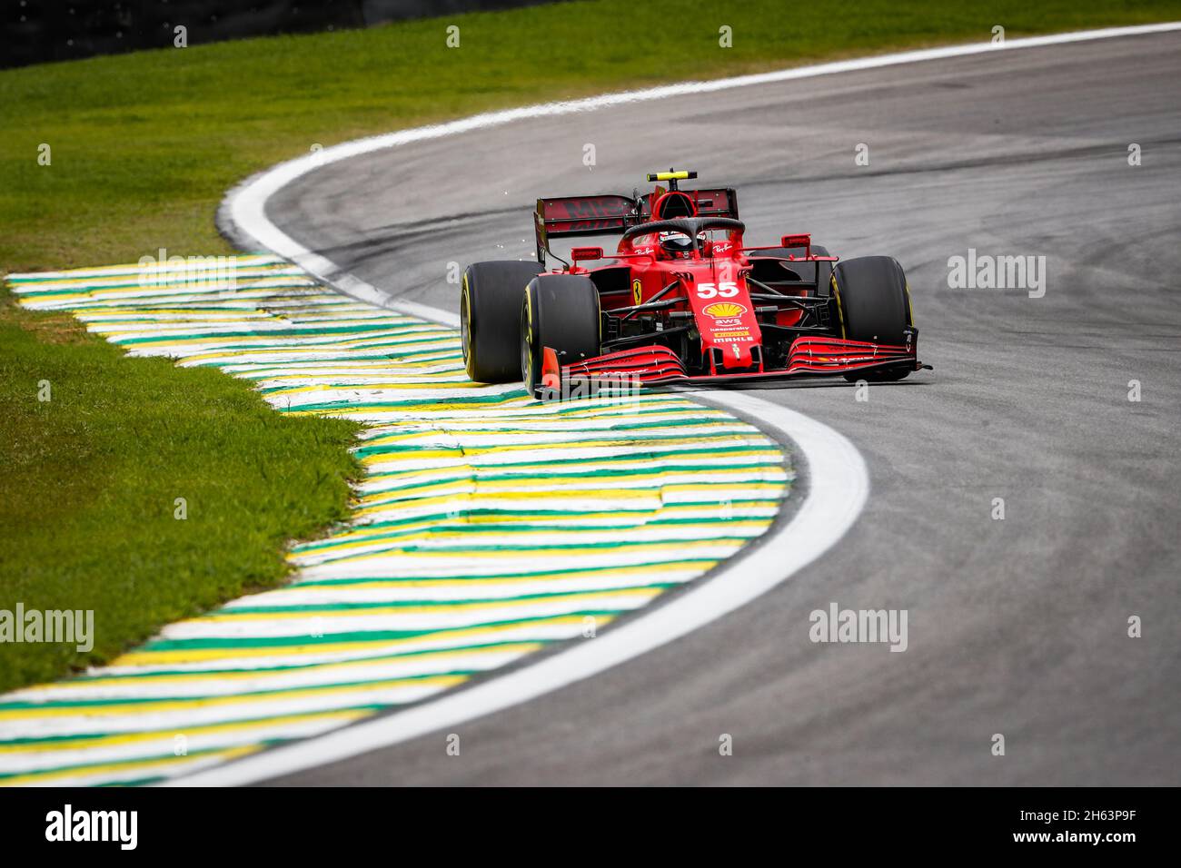 Sao Paulo, Brazil. 12th Nov, 2021. 55 SAINZ Carlos (spa), Scuderia ...