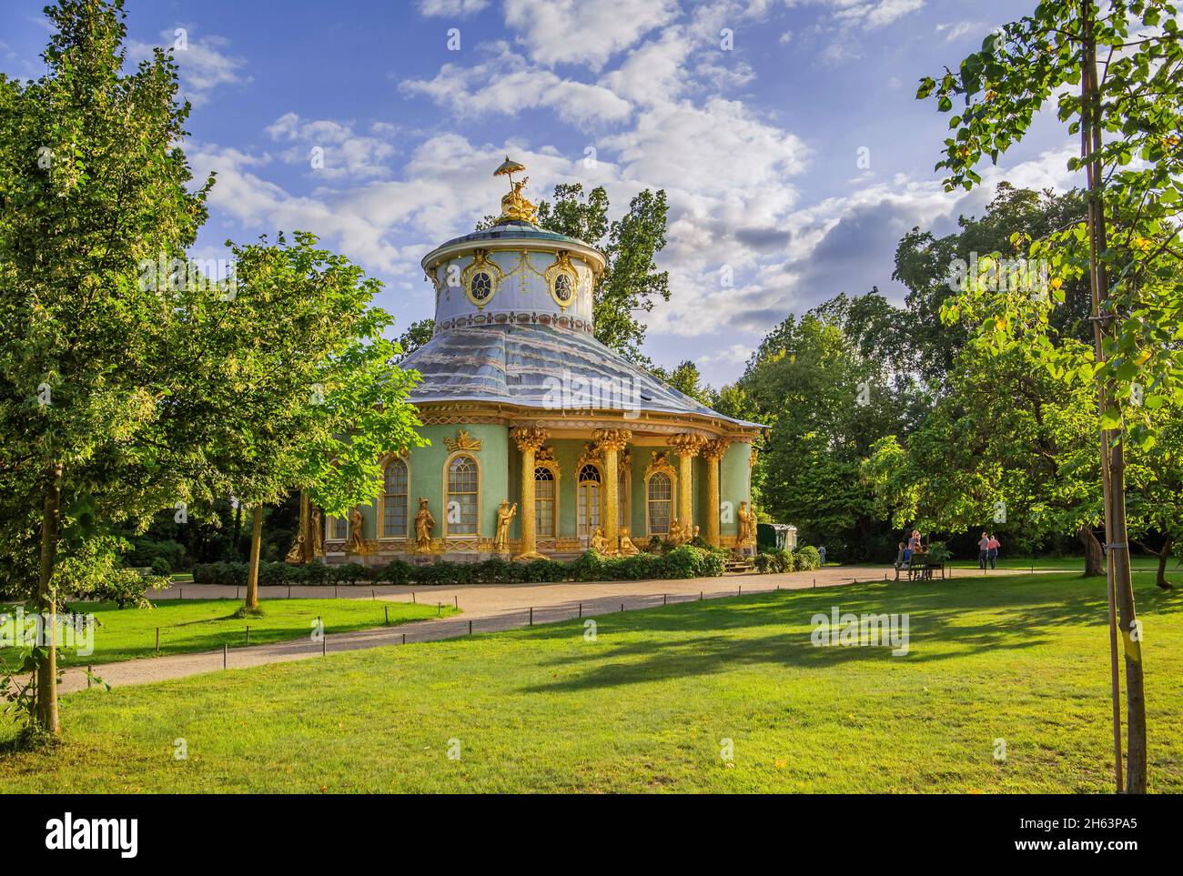 chinese tea house in the sanssouci palace park,potsdam,brandenburg ...